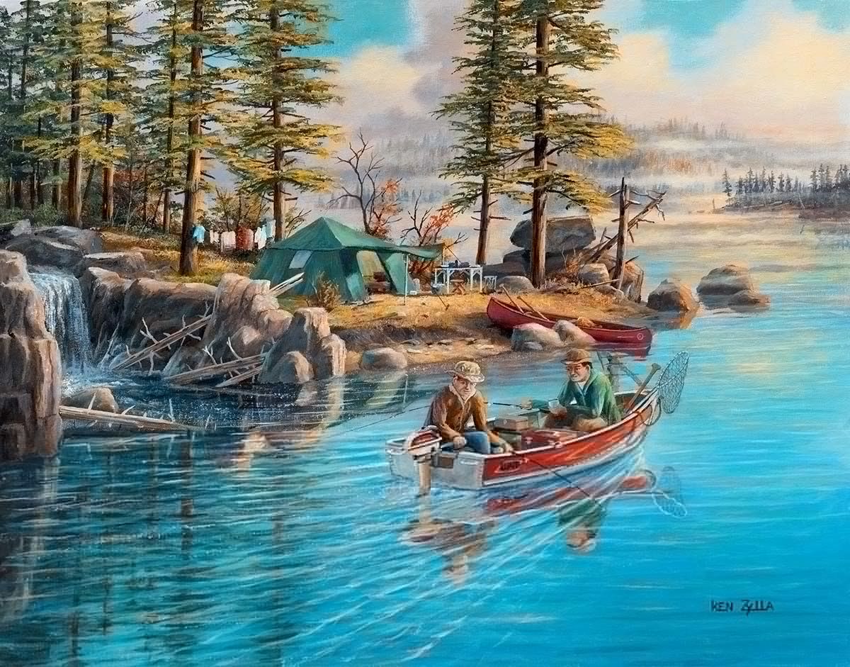 Angler am See – diamond-painting-schweiz.ch